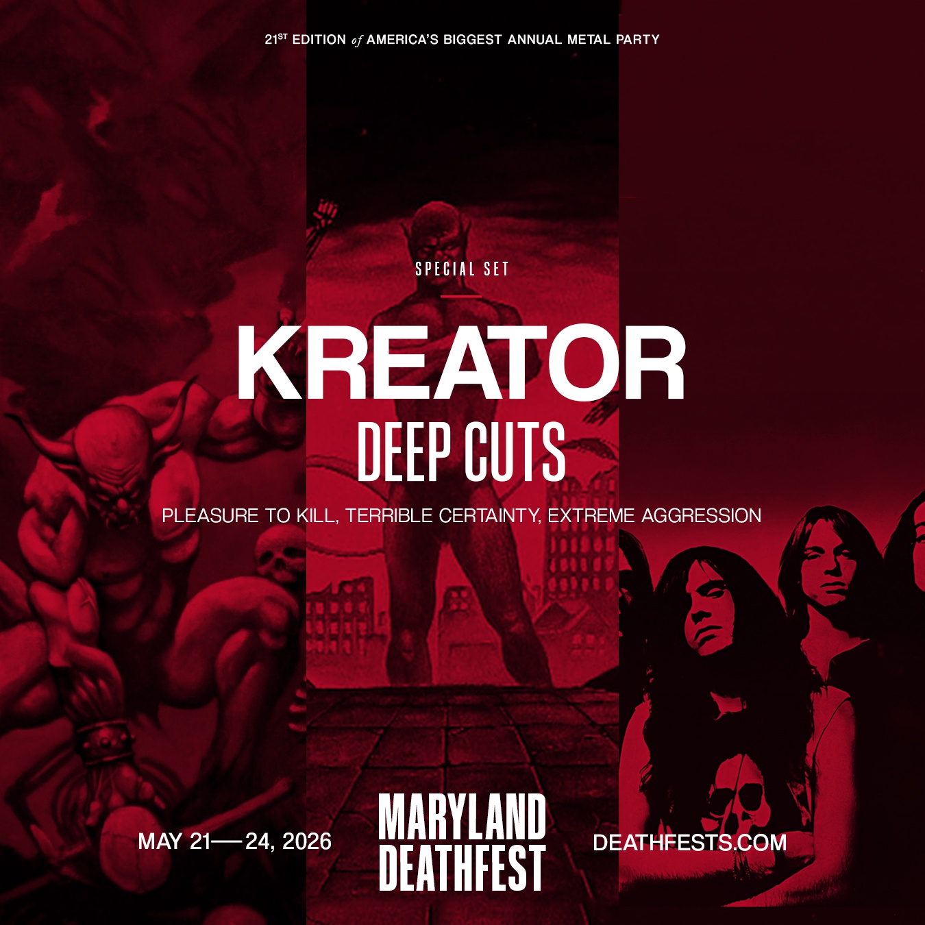 Kreator Special “Deep Cuts” Set at MDF 2026 – Maryland Deathfest
